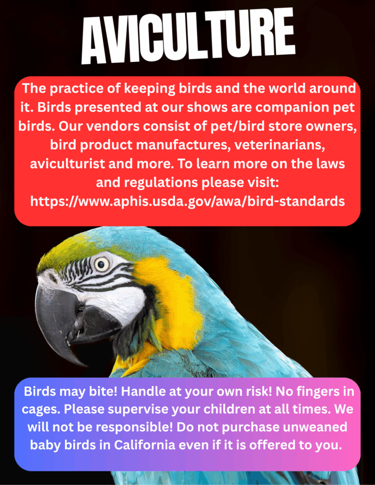Exotic Bird Mart & Expo Inc. – The tradeshow for bird lovers!